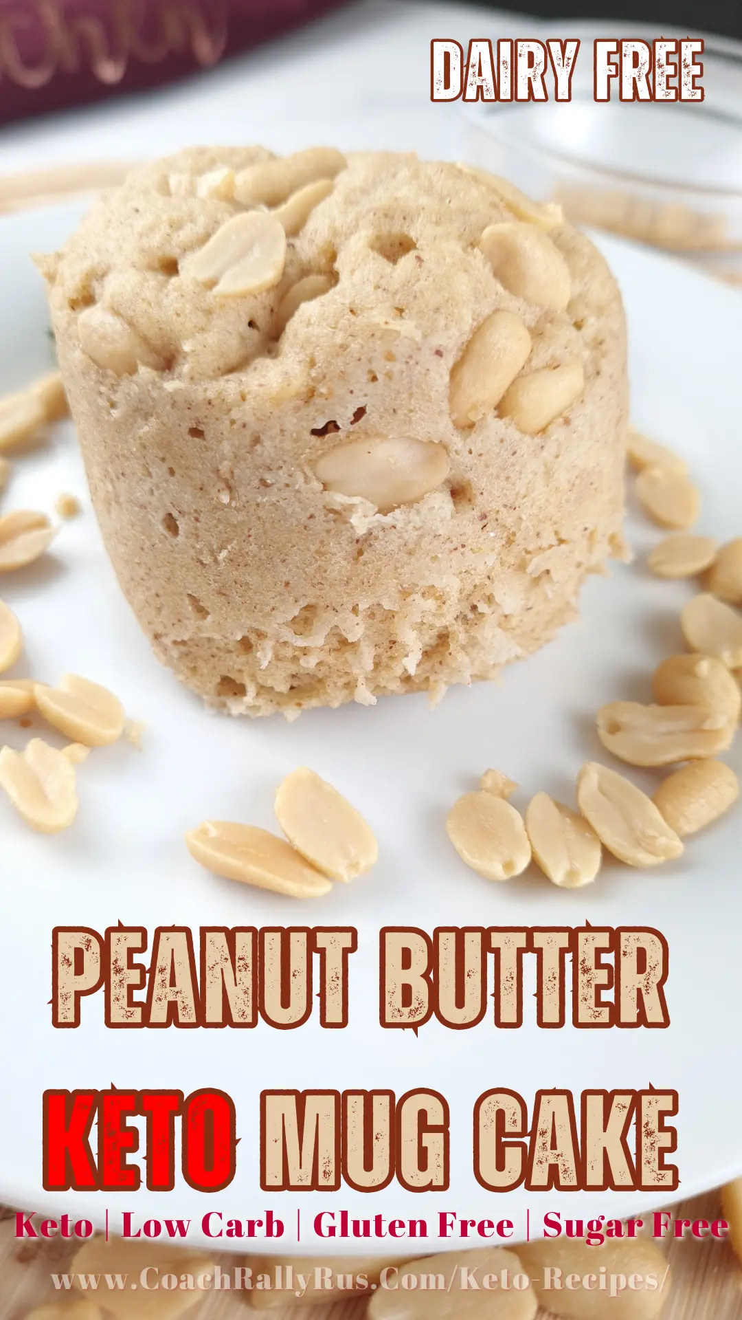 Easy Keto Peanut Butter Mug Cake Recipe With Coconut Flour